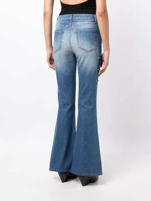 MADISON MAISON Stud-embellished Flared Jeans