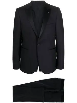 Tagliatore Single-breasted Virgin Wool Suit - Blue