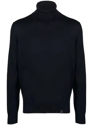 FAY Roll-neck Virgin Wool Sweater