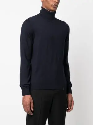 FAY Roll-neck Virgin Wool Sweater