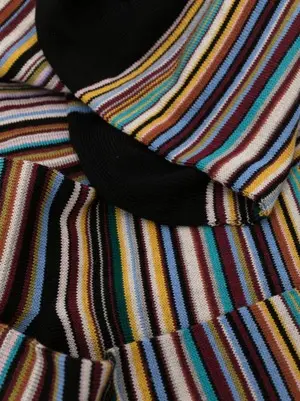 Paul Smith Intarsia-knit Striped Socks Set Of Three - Black