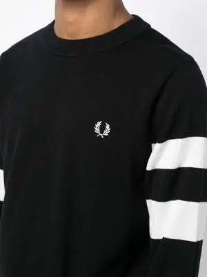 Fred Perry Embroidered Cotton Sweatshirt