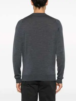 John Smedley Crew-neck Jumper - Grey