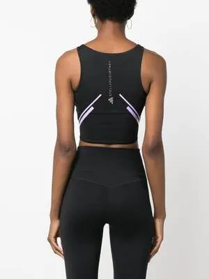 Adidas By Stella McCartney Logo-print Cropped Tank Top
