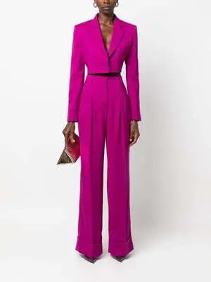 Andamane Single-breasted Cropped Blazer