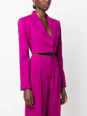 Andamane Single-breasted Cropped Blazer