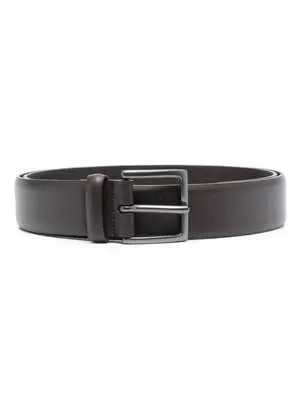 ORTIGNI Buckle-fastening Leather Belt - Brown