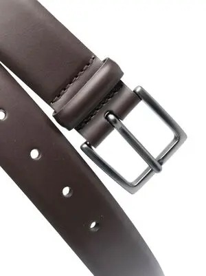 ORTIGNI Buckle-fastening Leather Belt - Brown