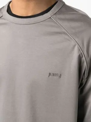 JUUN.J Logo-embroidered Cotton T-shirt