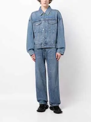Alexander Wang Core Denim Trucker Jacket - Blue | Editorialist