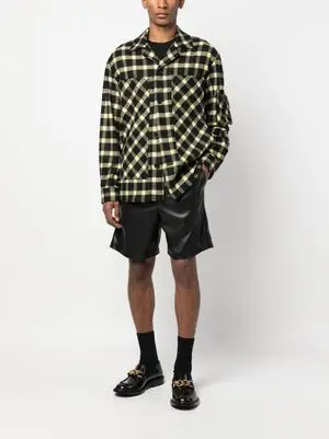 Versace Button-down Checked Shirt Jacket