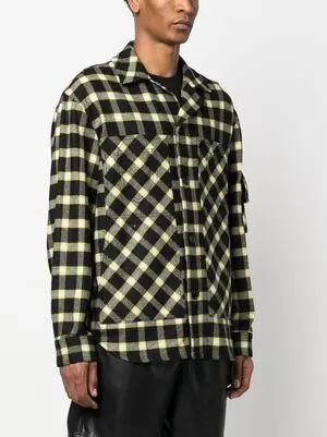 Versace Button-down Checked Shirt Jacket