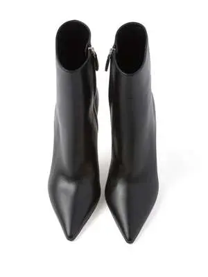 Prada Triangle Logo 95mm Ankle Boots