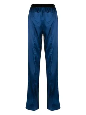 TOM FORD Logo-waistband Silk Trousers