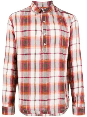 Barena Venezia Check-print Long-sleeved Shirt