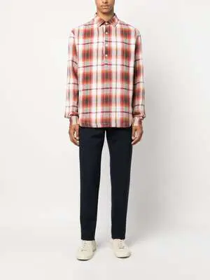 Barena Venezia Check-print Long-sleeved Shirt