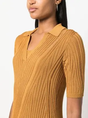 Calvin Klein Ribbed Knit V-neck Dress