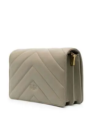 Pinko Classic Love Leather Shoulder Bag