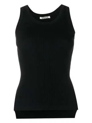 Auralee Sleeveless Knitted Cotton Top