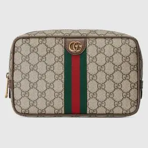 Gucci Savoy Toiletry Case With Web - Beige
