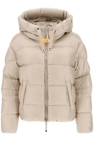 PARAJUMPERS 'tilly' Hooded Short Down Jacket - Beige