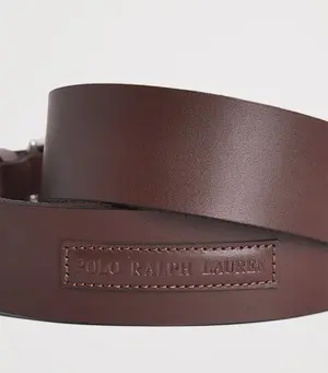 Polo Ralph Lauren Leather Roller Buckle Belt - Brown