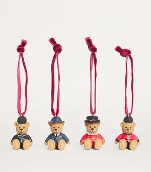 Harrods London Bear Tree Decorations - Brown