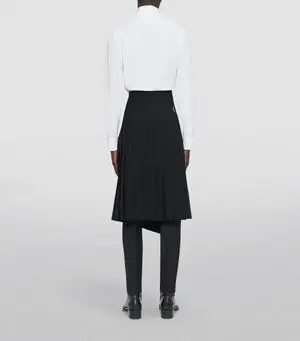 Alexander McQueen Wool Wrap-around Kilt