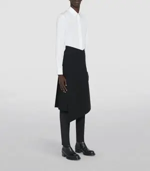 Alexander McQueen Wool Wrap-around Kilt