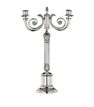 Christofle Plated Malmaison Candelabra - Silver