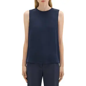 Navy Sleeveless Tops
