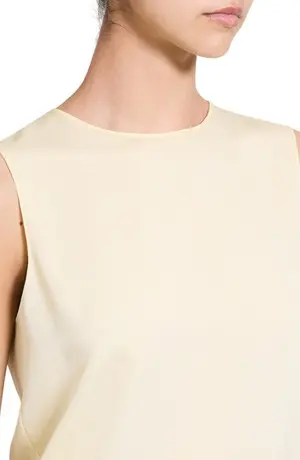 Theory Sleeveless Silk Blouse - Sunbeam