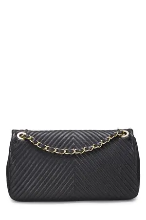 Chanel Surpique Chevron Calfskin Flap Small