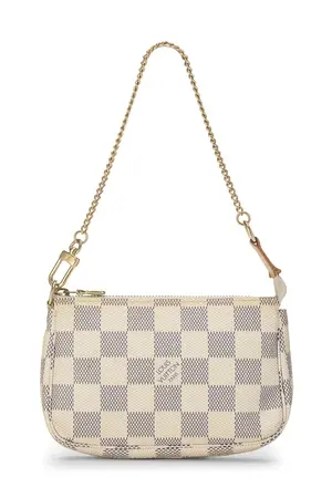 LOUIS VUITTON Damier Azur Pochette Accessoires - Brown