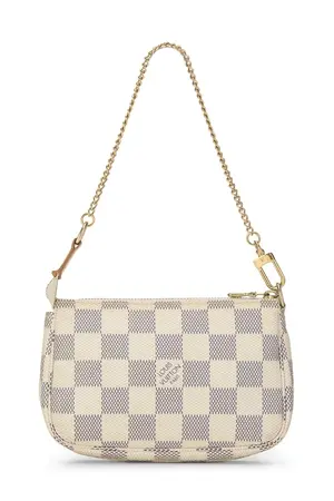 LOUIS VUITTON Damier Azur Pochette Accessoires - Brown