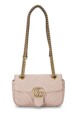 Gucci Leather Gg Marmont Shoulder Bag