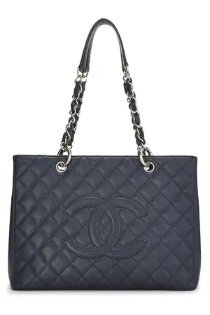 CHANEL Chanel Quilted Caviar Grand Shopping Tote
