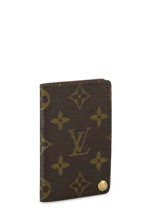 LOUIS VUITTON Monogram Canvas Pression Card Holder