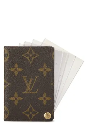 LOUIS VUITTON Monogram Canvas Pression Card Holder