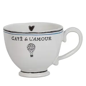 JULISKA L'amour Toujours Coffee Tea Cup - Whitewash