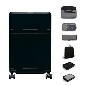 BARMES Wheeled Carry-on Suitcase With Gym Bag And Packing Cubes