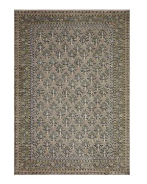 RIFLE PAPER CO. Fiore Fio-02 Area Rug, 5' X 7'10 - Gray