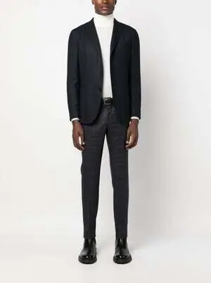 Boglioli Single-breasted Virgin Wool Blazer - Blue