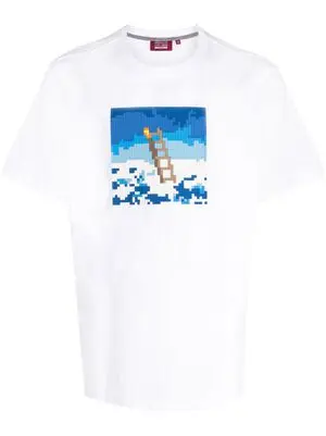 MOSTLY HEARD RARELY SEEN Highest Up Here Cotton T-shirt - White