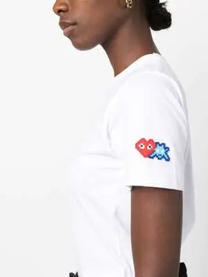 Play Comme Des Garcon Logo-patch T-shirt