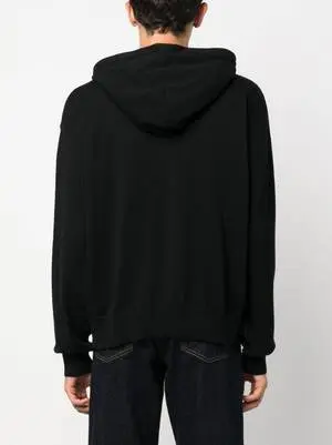Amiri Intarsia-knit Logo Hoodie