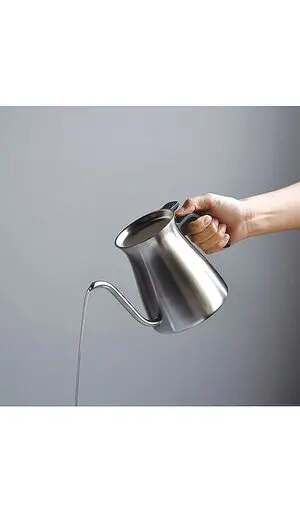 KINTO Pour Over Kettle In Metallic Silver