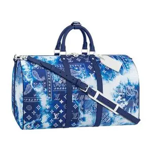 LOUIS VUITTON Louis Vuitton Keepall Bandoulière 50 Duffle - Bleu