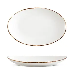 FORTESSA Salt Oval Coupe Platter, 12.5 - White