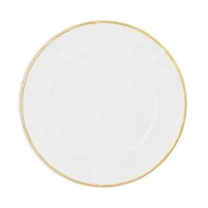 ANNA WEATHERLEY Brushed Charger - White And Gold